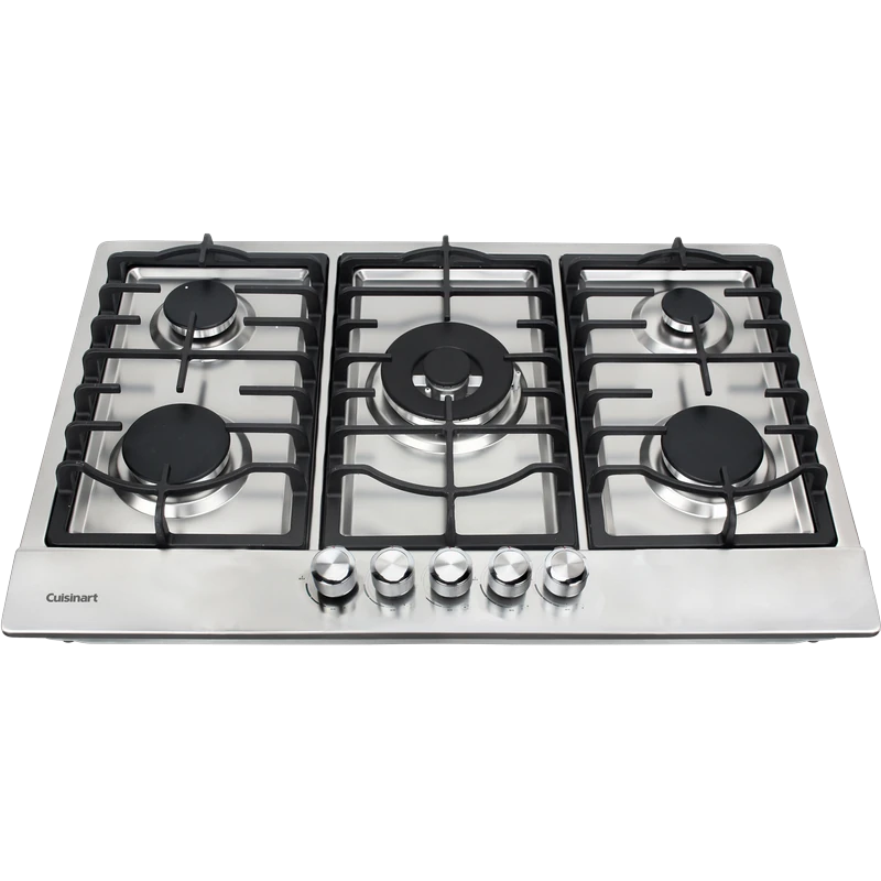 COOKTOP A GÁS AÇO INOX 5 QUEIMADORES 75CM CUISINART CASUAL | Cuisinart